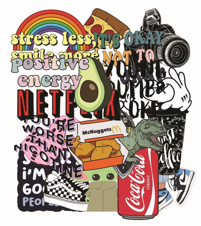 Multiple Cool Stickers Of Your Choice Available in Single, Pack of 3, 5 ...