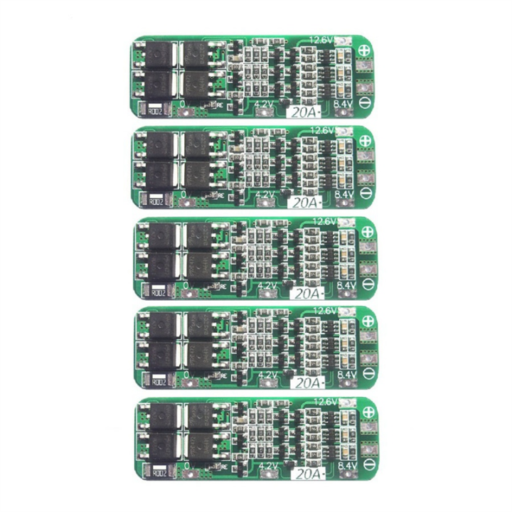 5PCS 3 Serail 3S 20A Li-Ion Lithium Battery 18650 Charger Protection ...