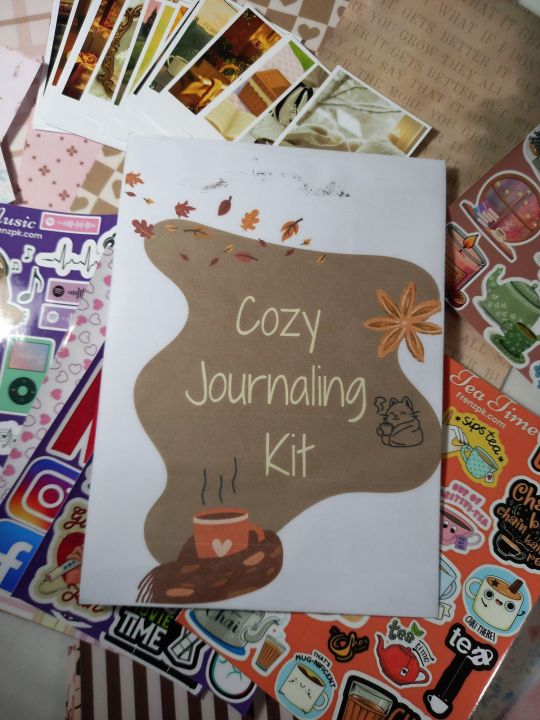 Cozy Journaling Kit - 8 x A6 size UNCUT sticker sheets, 16 polaroids ...