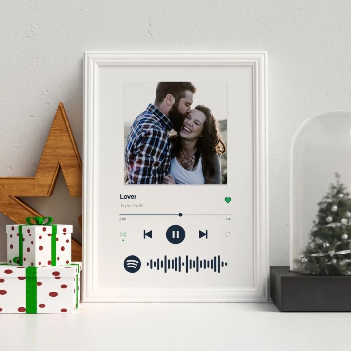 Customized spotify Photo frame with unbreakable glass best for gifting | Daraz.pk