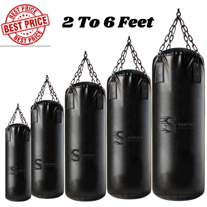 Premium Boxing Punching Bag (Unfilled) with Hanging chain in Premium ...