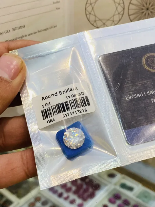 2 Crt Moissanite Diamond💎 Usa🇺🇸 اصلی موزونائٹ ڈایمنڈ ہیرا With