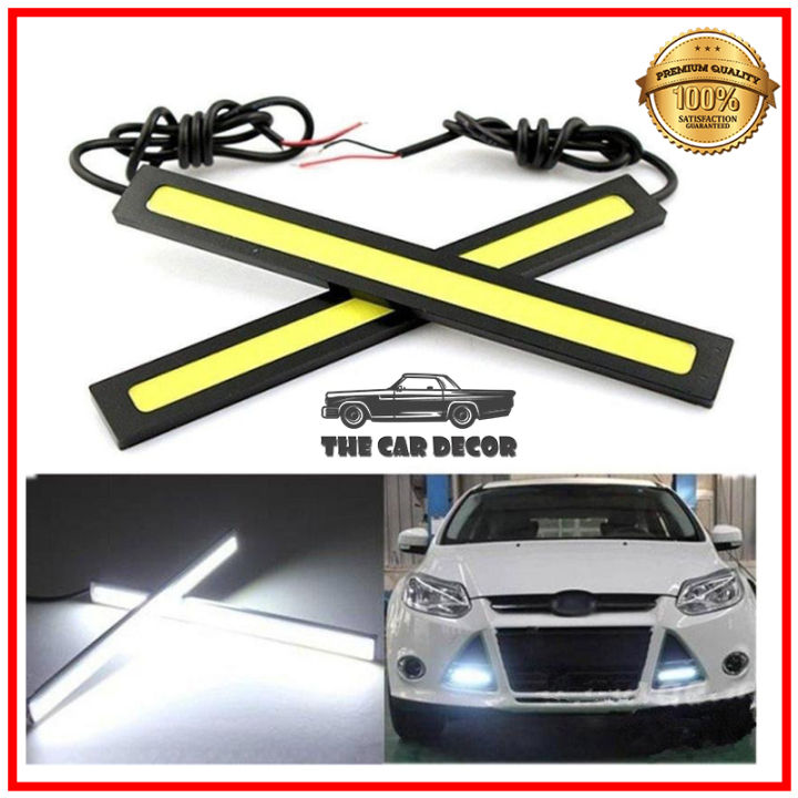 2 pcs New WHITE , BLUE 17cm LED COB Daytime Running Light Waterproof DC12V Car Light Source ...