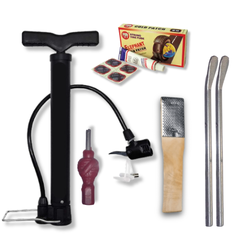 48PCS Ultimate Puncture Repair Kit: Mini Air Pump, Film, Glue, File & 2 ...