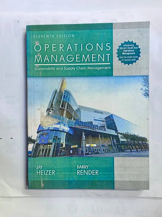 OPERATIONS MANAGEMENT 11th EDITION BY JAY HEIZER BARRY RENDER | Daraz.pk