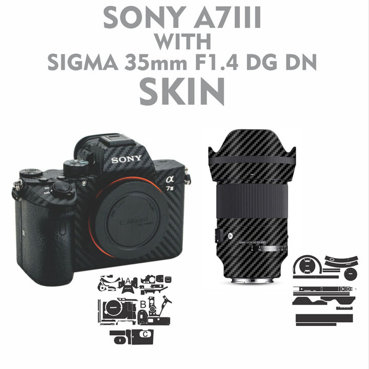 sony a73 and sigma 35mm f1.4 dgdn lens skin | Daraz.pk