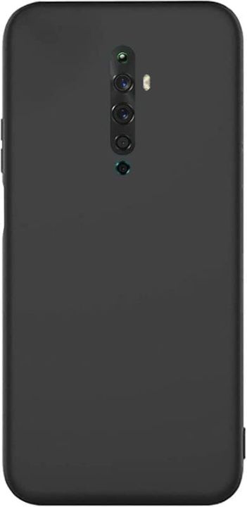Oppo Reno 2F / 2Z Back Cover Soft Matte Liquid Silicone TPU Black Case ...