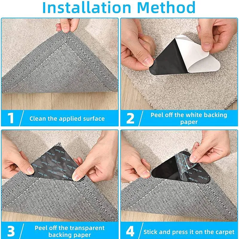 Washable Carpet Underlay Reusable Carpet Underlay for Hardwood Floors ...