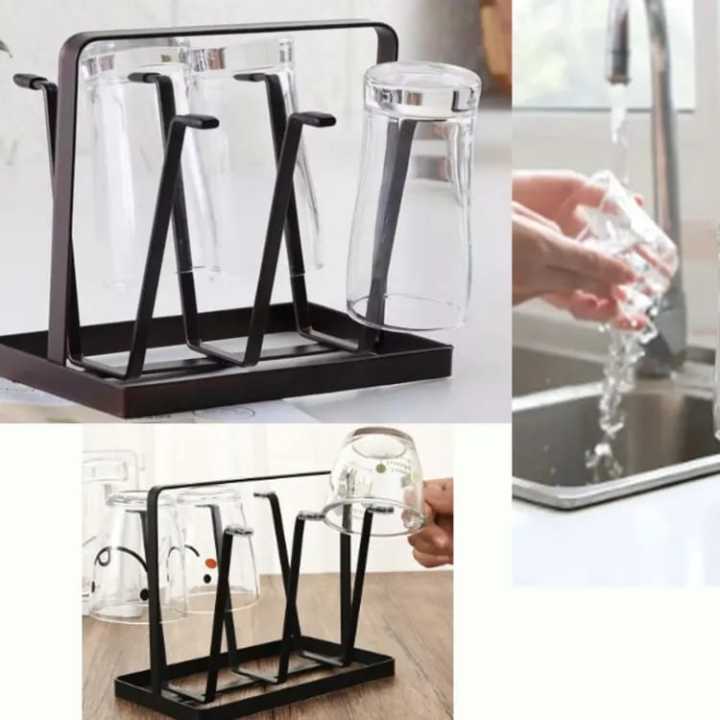 Metal Kitchen Glass Holder Stand | Daraz.pk