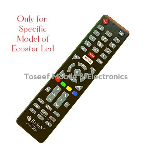 Remote for Ecostar android Lcd Led Tv | Daraz.pk