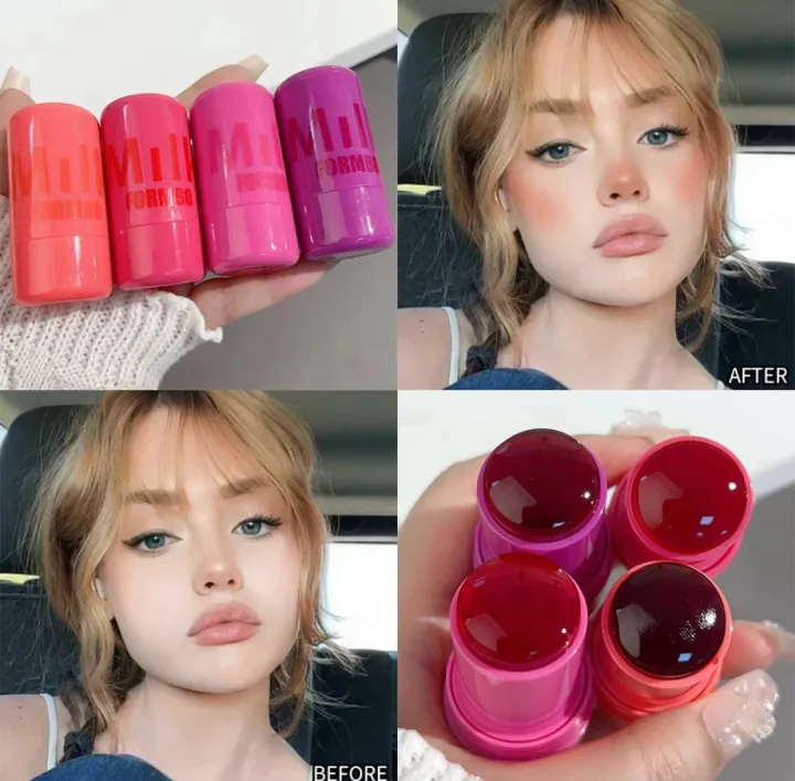 CLARA Milk Jelly Blush On Tinted Lipstick Blushon Eyes Lips Cheek ...