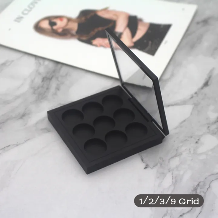 1/2/3/9 Grids Palette Eye Makeup Storage Box Empty Eyeshadow Dish DIY ...