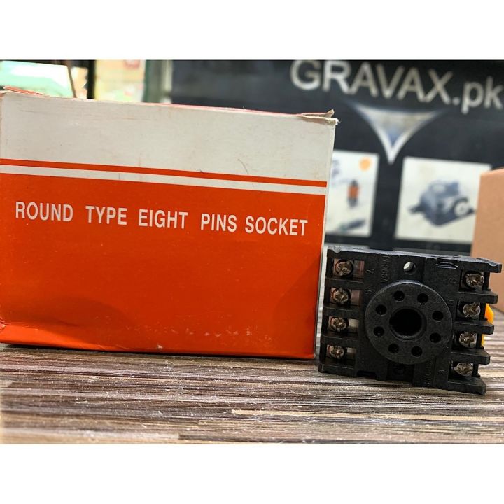 8 Pin PF083A Relay Base Socket for Timer relay | Daraz.pk