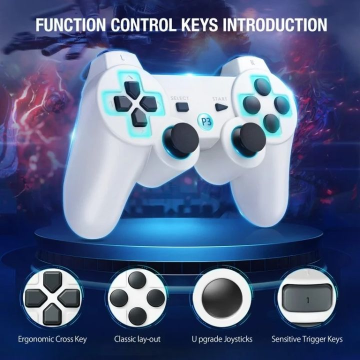 PS3 Dualshock 3 Wireless Controller For Playstation 3 (White) | Daraz.pk