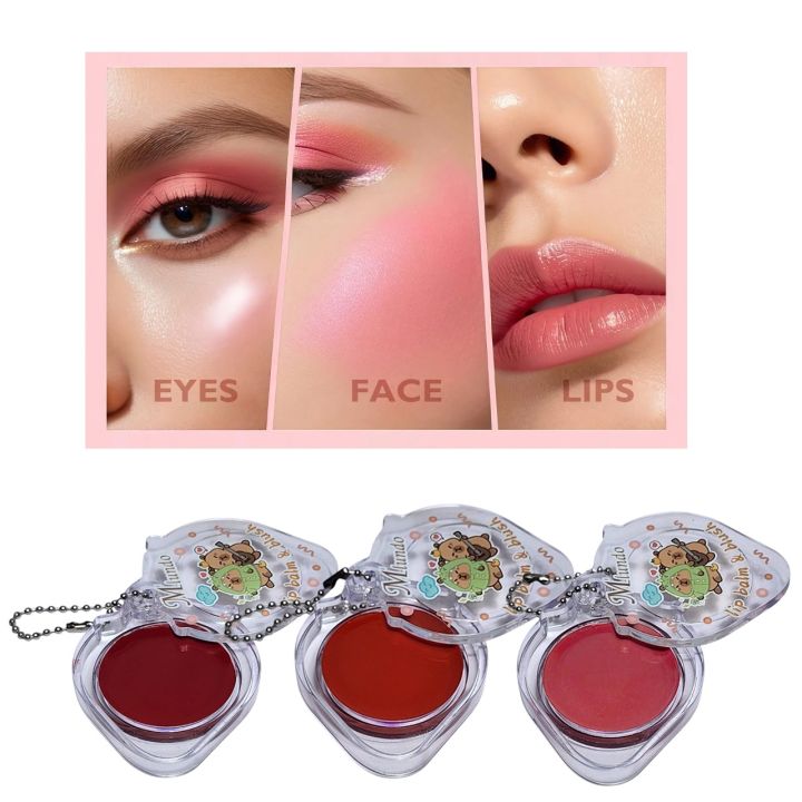 Miundo 3PCS Strawberry Multi-Purpose Cream Set – Lip, Cheek, Blush ...