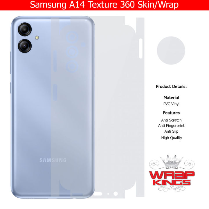Samsung Galaxy A14 Skin/Wrap 360 Protection Sheet/ Carbon fiber/ Matte ...