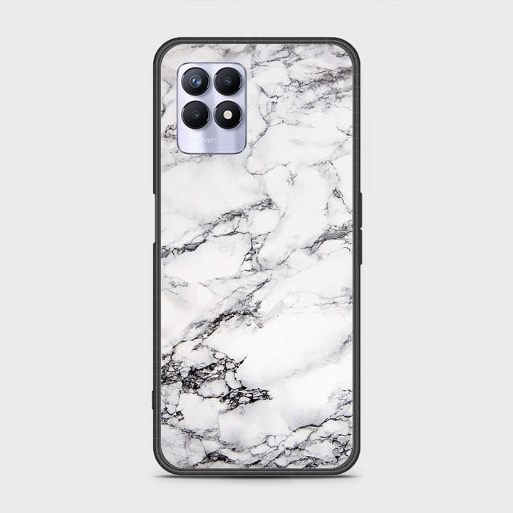 Realme_ 8i Cover - White Marble Series - HQ Ultra Shine Premium ...