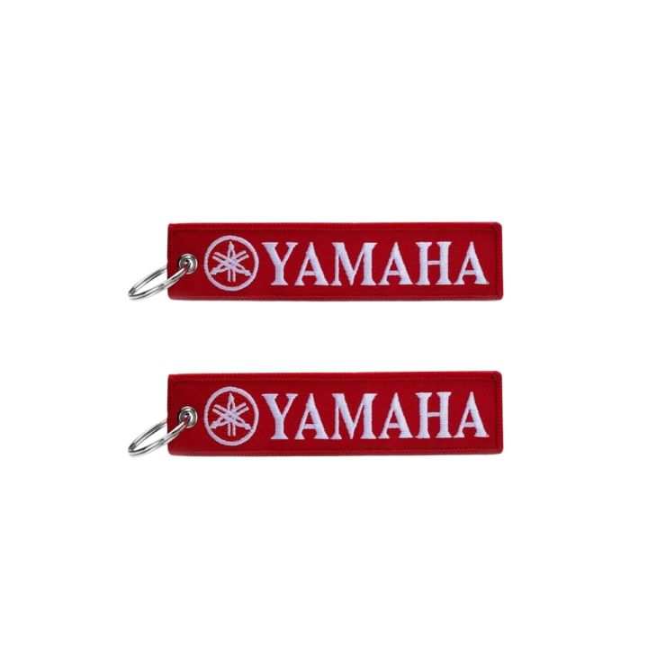 Yamaha red embroidery keychain Motorcycle for Cars lovers Keyring ...
