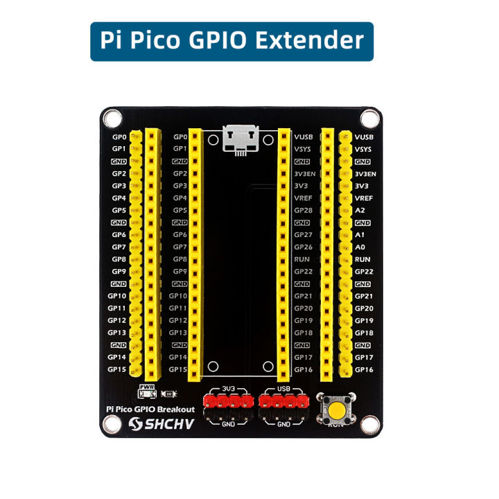 Raspberry Pi Pico GPIO Breakout Extender DIY Expansion Board Male Female Pin with Switch | Daraz.pk