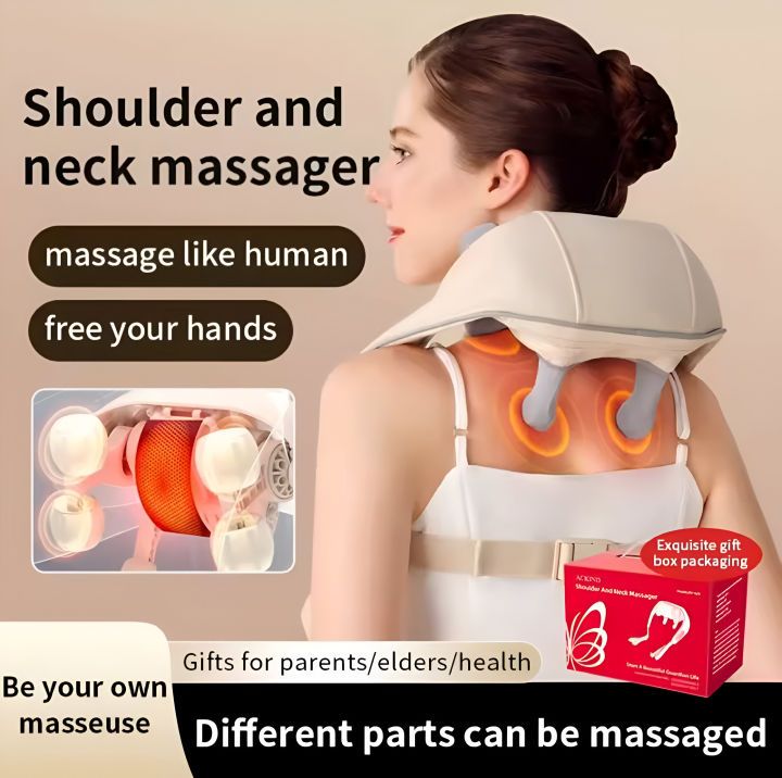 Rechargeable Shoulder and Neck Massager, Back Massager, Thigh & Legs ...