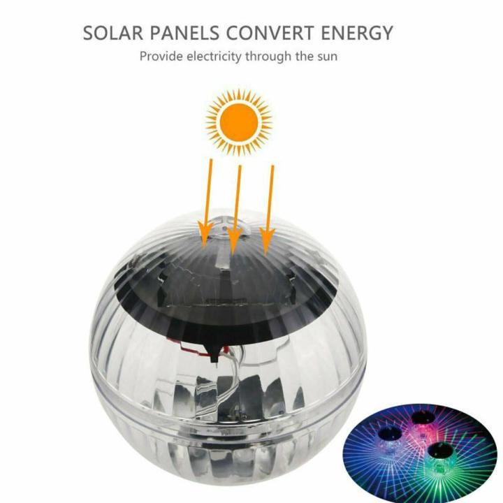 Outdoor Floating Underwater Ball Lamp LED Solar Power Color Changing ...