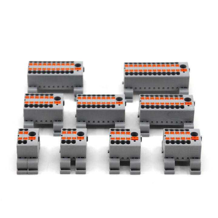 1PC 225 Series Terminal Block One In Multiple Out Wire Electrical Connectors Plug-in Spliceable ...