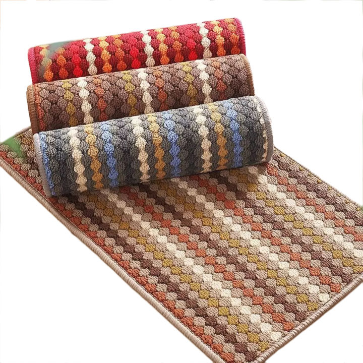 (Pack Of 10) Thick Pile Bed Side Rug Outdoor Door Mat Anti-Slip Rubber ...