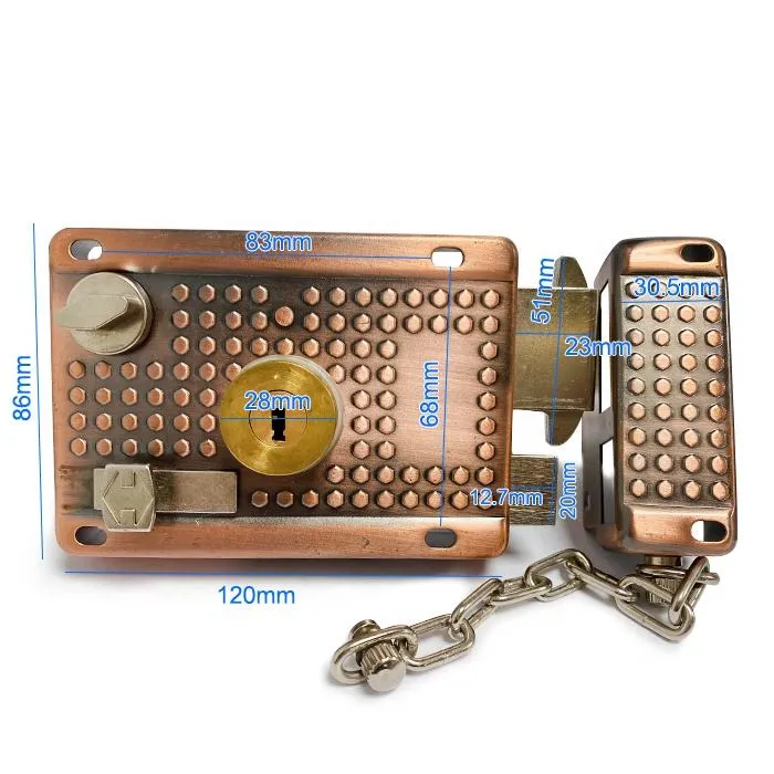 Main Gate Lock 5 Key Lock for Door Lock | Daraz.pk