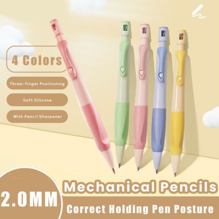 New HB Mechanical Pencils 2.0mm Correct Holding Pen Posture Automatic ...