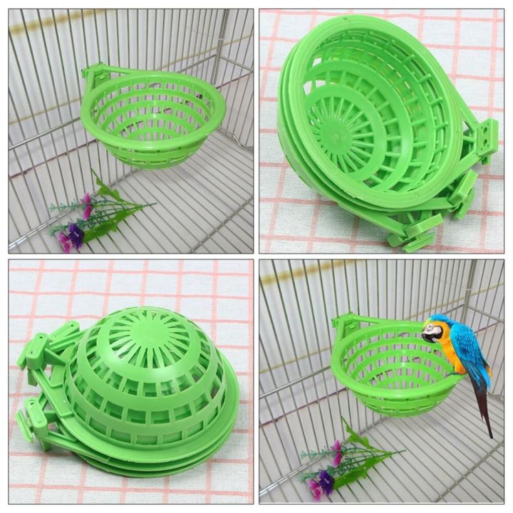 Hollowed Plastic Bird Cage Green Mesh Bird Eggs Nest Pan Bird Hatching ...