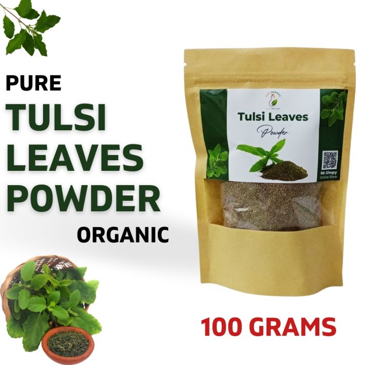 Tulsi Powder | Organic Tulsi Leaves Powder | Natural Holy Basil Leaves ...