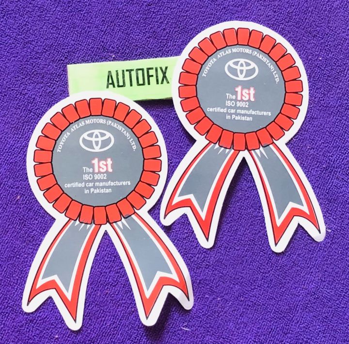 Toyota exterior ISO stickers for door styling 02 pcs | Daraz.pk