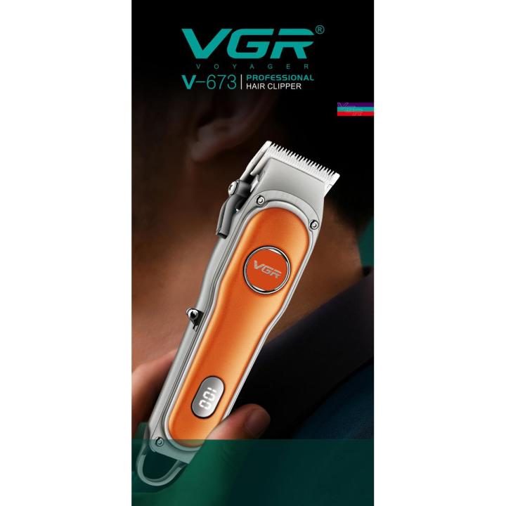 VGR V-673 Professional Hair Clipper Barber Hair Trimmer Rechargeable ...