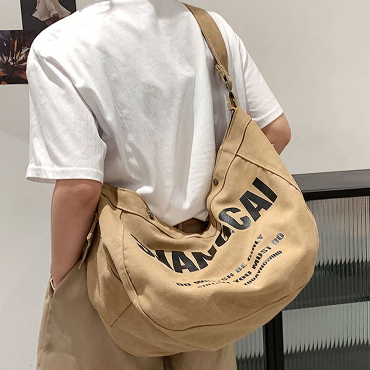 Large Capacity Student's Canvas Bag Messenger Bag Women's Bag Idle ...