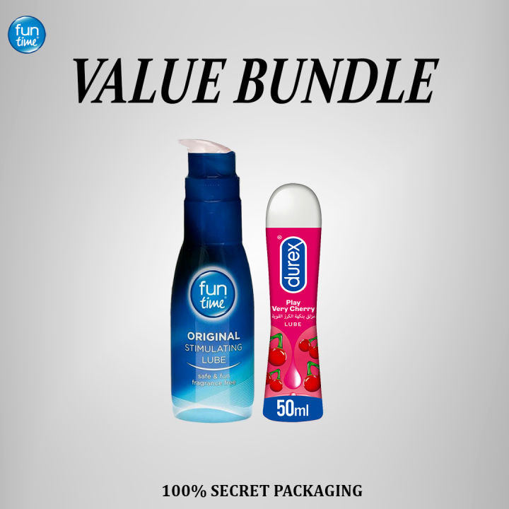 Funtime Pack of 2 Cherry and Orginal Lubricant Deal | Daraz.pk