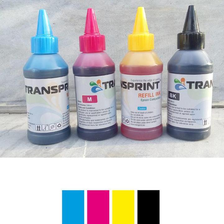 Transprint Inkjet Refill Ink for HP, Canon, and Epson Printers - Four ...
