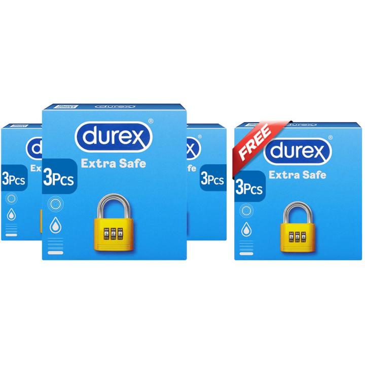 Pack of 4 - Condoms Extra Safe Extra Thick Safety Condoms 3s | Daraz.pk