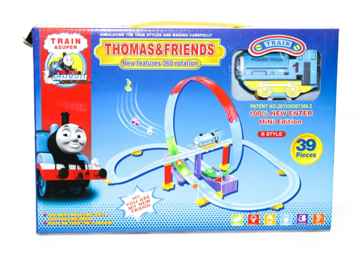 Thomas And Friends 360 Degree Rotating Train Set With 39 Pc (Multicolor ...