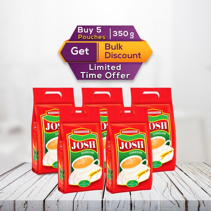 Josh Danedar Tea 350 Gm - (Pack of 5) | Daraz.pk