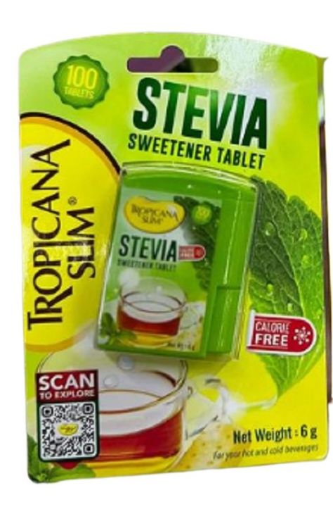 Tropicana Slim Stevia Sweetener 100 Tablets 6g | Daraz.pk