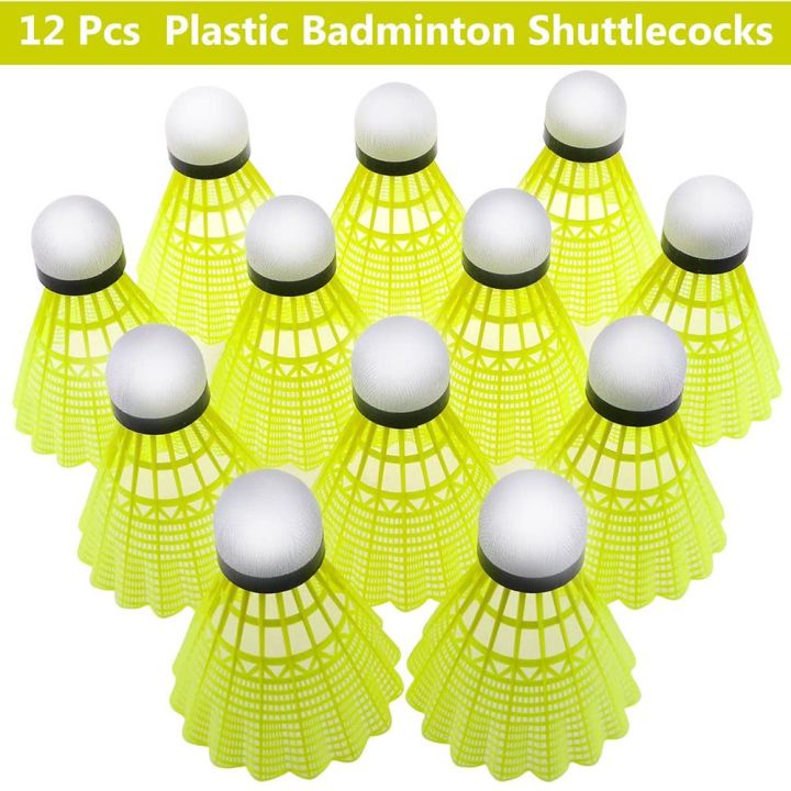 New Plastic Badminton Shuttlecocks Stable Durable Nylon Badminton ...