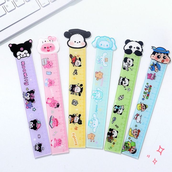 Drawing Ruler Set Triangle Protractor Set Cartoon Pattern Ruler Set My ...