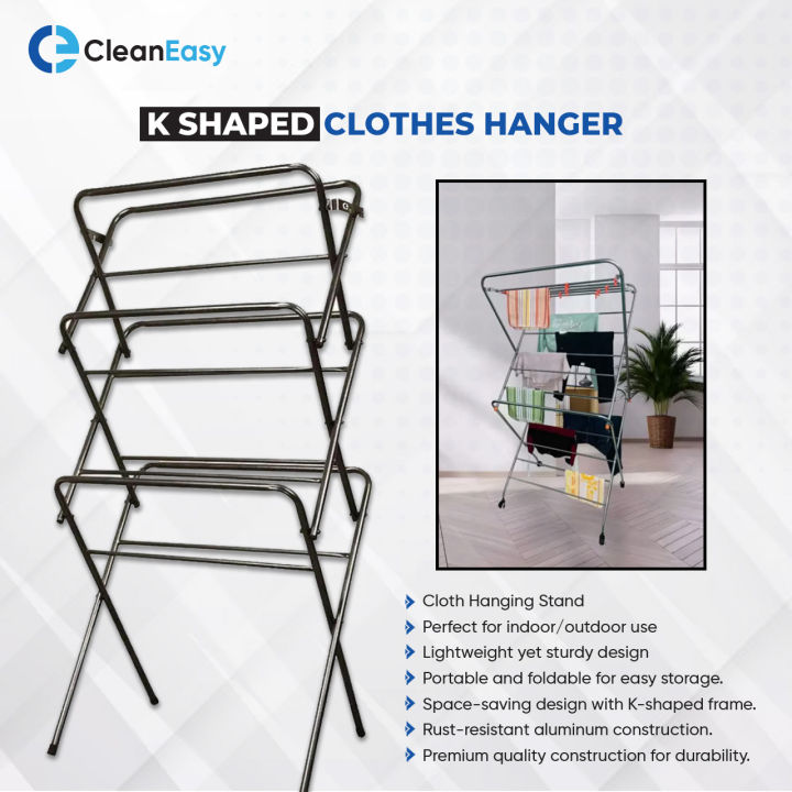 Cloth Hanging Stand, K Shaped Drying Rack, Folding Drying Rack ...