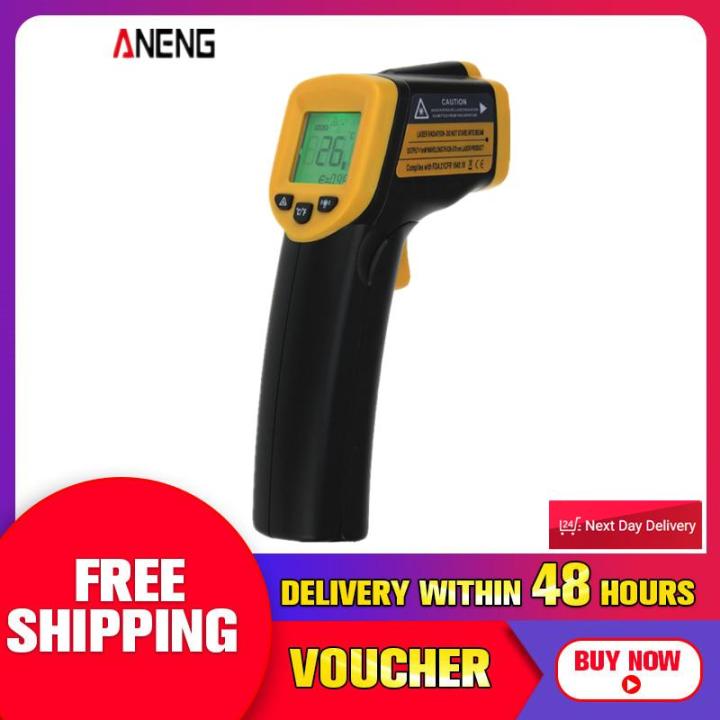 ANENG AN550A Digital Infrared Thermometer Non-Contact Laser Pyrometer ...