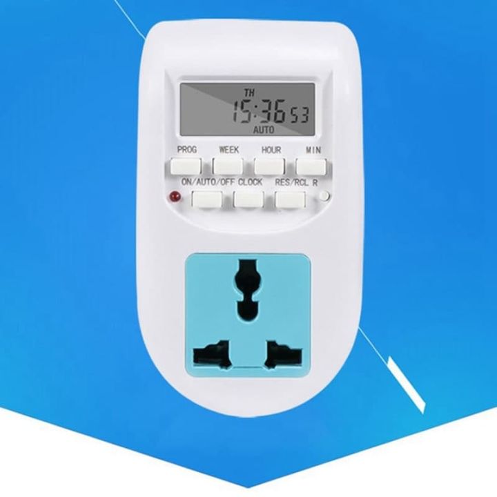 LCD Display Digital Programmable Timer Switch Electronic Timer Socket | Daraz.pk