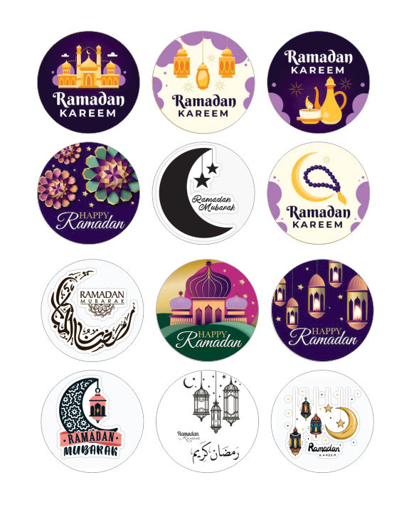 Ramzan Mubarak Pre-Cut Stickers | Daraz.pk