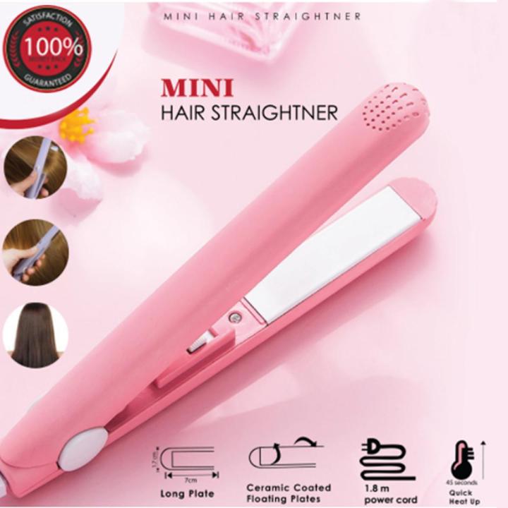 Mini Hair Straightner and Crimper (Pack of 02) | Daraz.pk