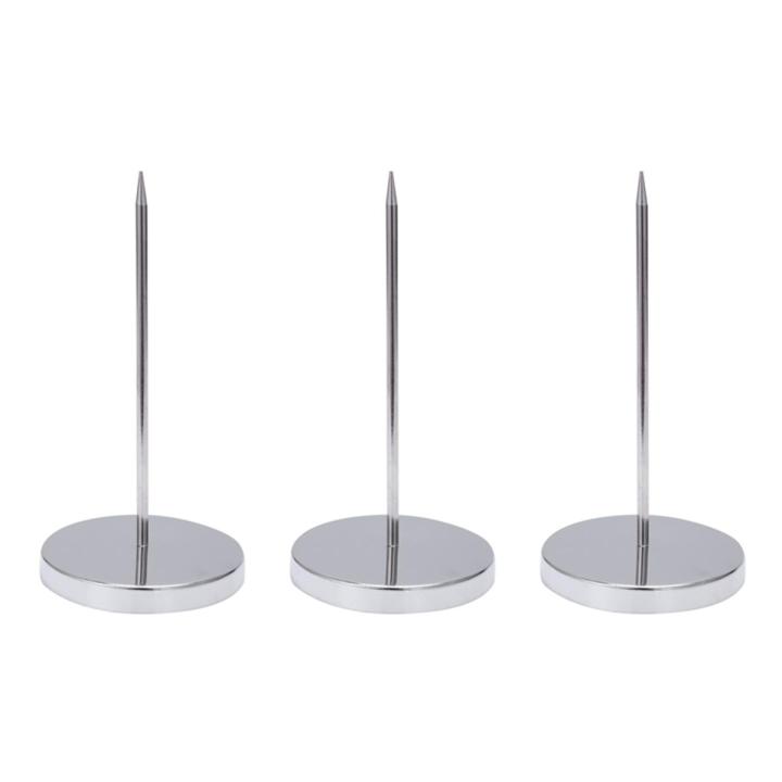 3X Safe Memo Holder Spike Stick for Bill Receipt Note Paper Order ...