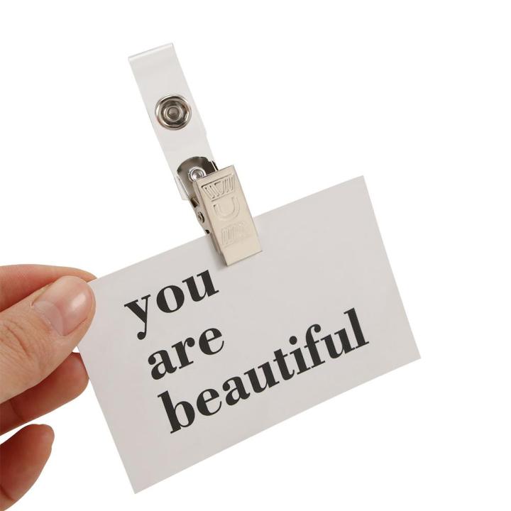 High Quality Stainless Steel for ID Badge Card Holder Key Name Tag ...