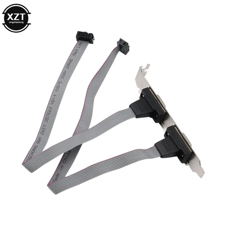 For Host Case Pc Chassis Motherboard 2-Port Serial Rs232 Db9 Male Com ...